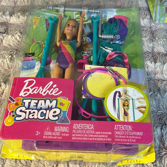Mattel | Toys | Barbie Team Stacie Doll And Gymnastics Playset With ...